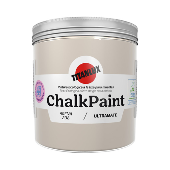 Titanlux Chalk Paint Χρώμα Κιμωλίας 206 Arena 750ml