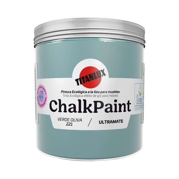 Titanlux Chalk Paint Χρώμα Κιμωλίας 221 Verde Oliva 750ml