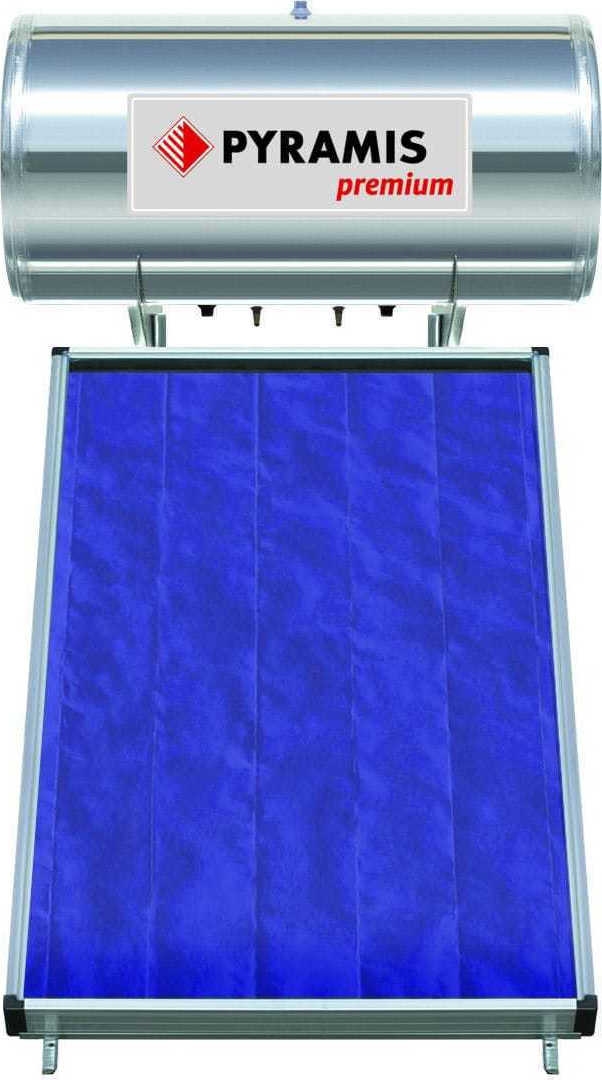 Pyramis Ηλιακός Θερμοσίφωνας 160 λίτρων Glass Διπλής Ενέργειας με 2τ.μ ...