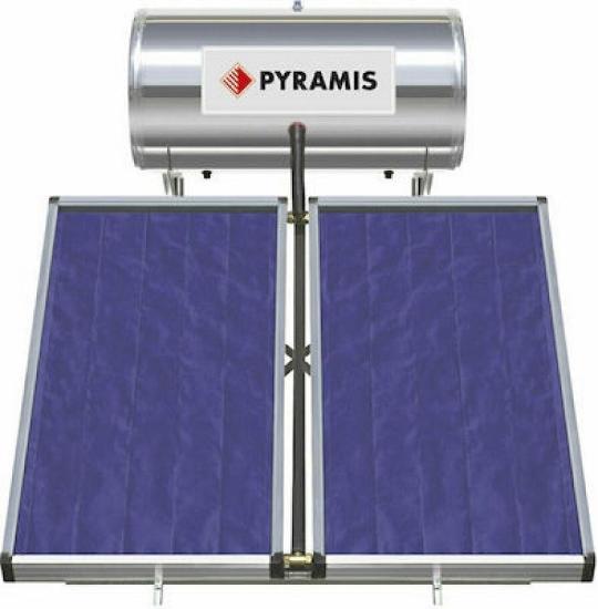 Pyramis Ηλιακός Θερμοσίφωνας 200 λίτρων Glass Διπλής Ενέργειας με 3τ.μ ...