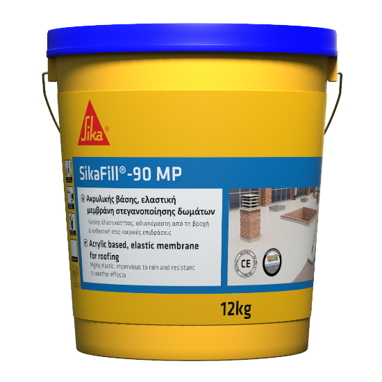 Sika Sikafill 90 Mp Επαλειφόμενο Στεγανωτικό 12kg Λευκό